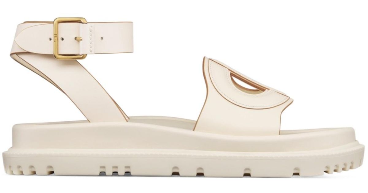 Dior D-Club Sandal in Natural | Lyst