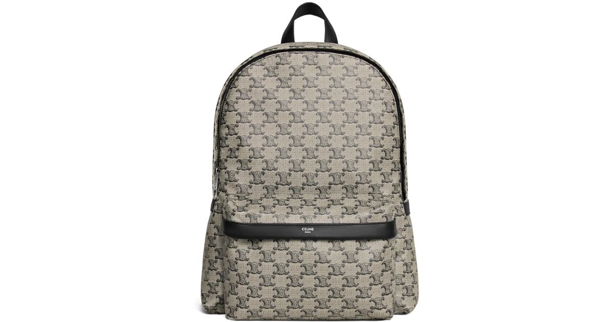 Celine Medium Trimphe Backpack in Gray for Men | Lyst