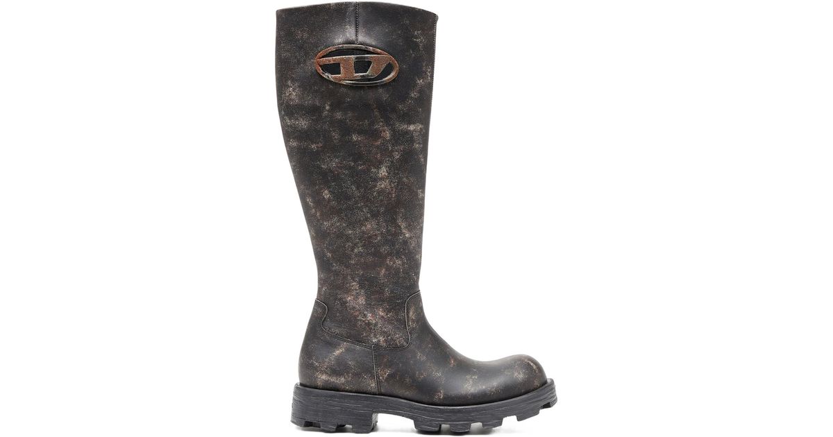 DIESEL D-Hammer Hb Dw Boots in Black | Lyst