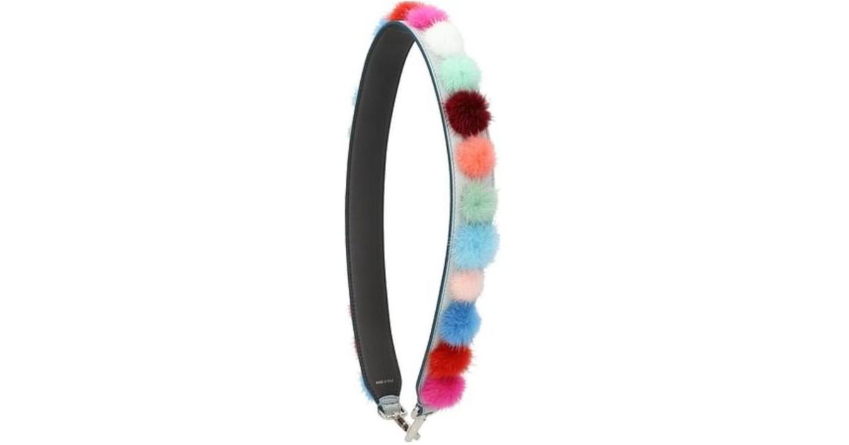 Fendi Logo Shoulder Strap in Red | Lyst