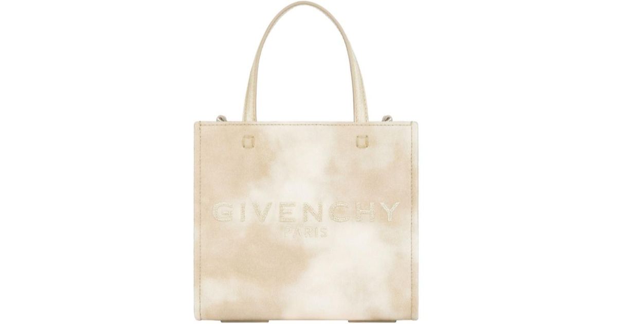 Givenchy Mini G-Tote Tote Bag in Natural | Lyst