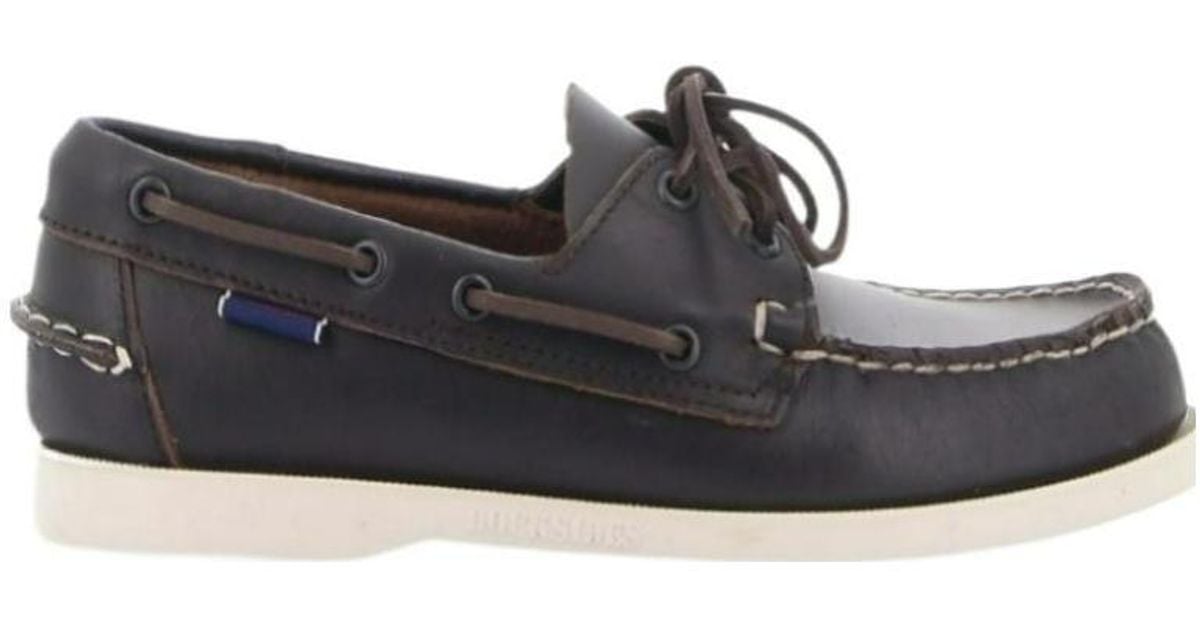 Sebago Logo Business Casual Shoes in Black for Men | Lyst