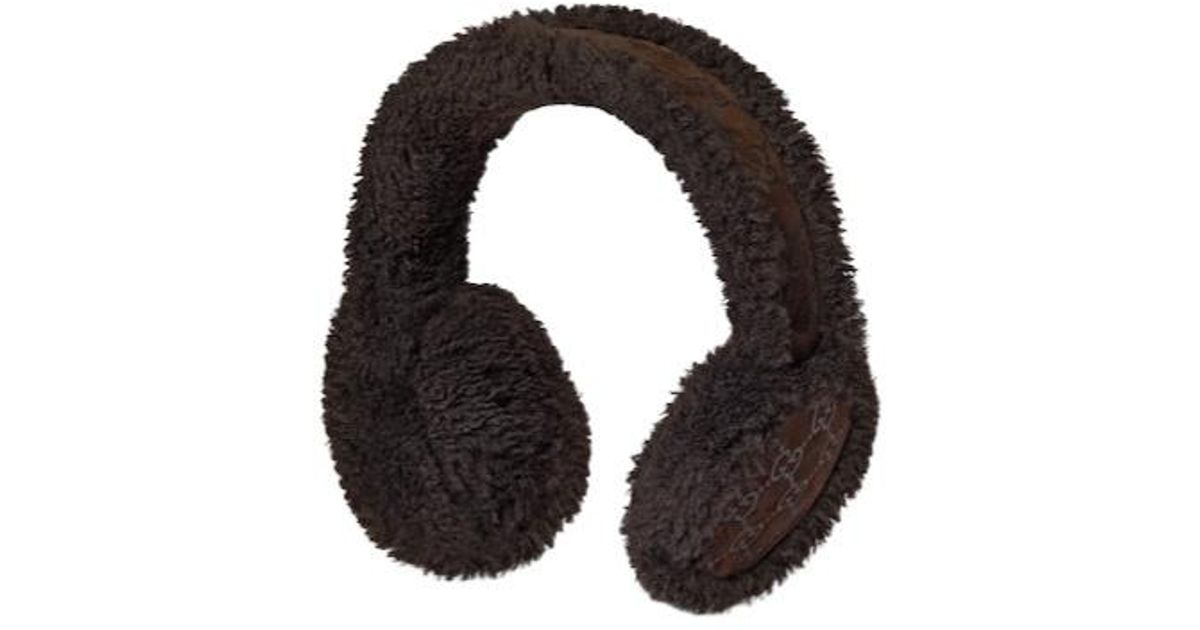 Gucci Gg Suede And Merino Wool Ear Muffs in Black | Lyst