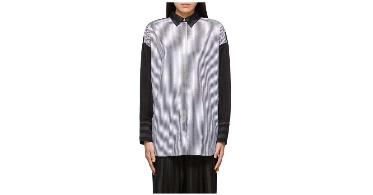 Partow Striped Shirt in Gray | Lyst