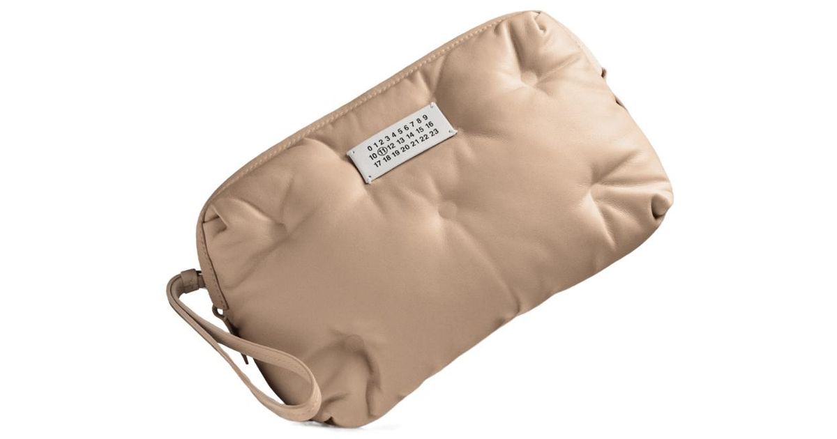 Maison Margiela Glam Slam Leather Shoulder Bag in Natural for Men | Lyst
