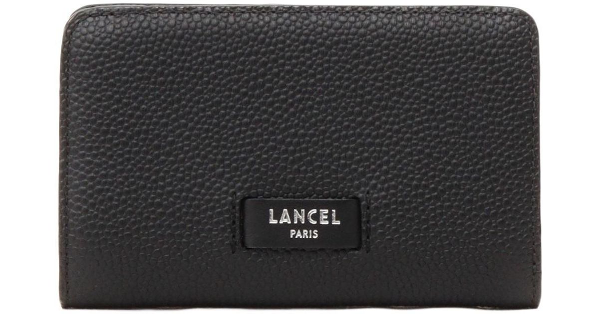 Lancel Logo Wallet in Black | Lyst