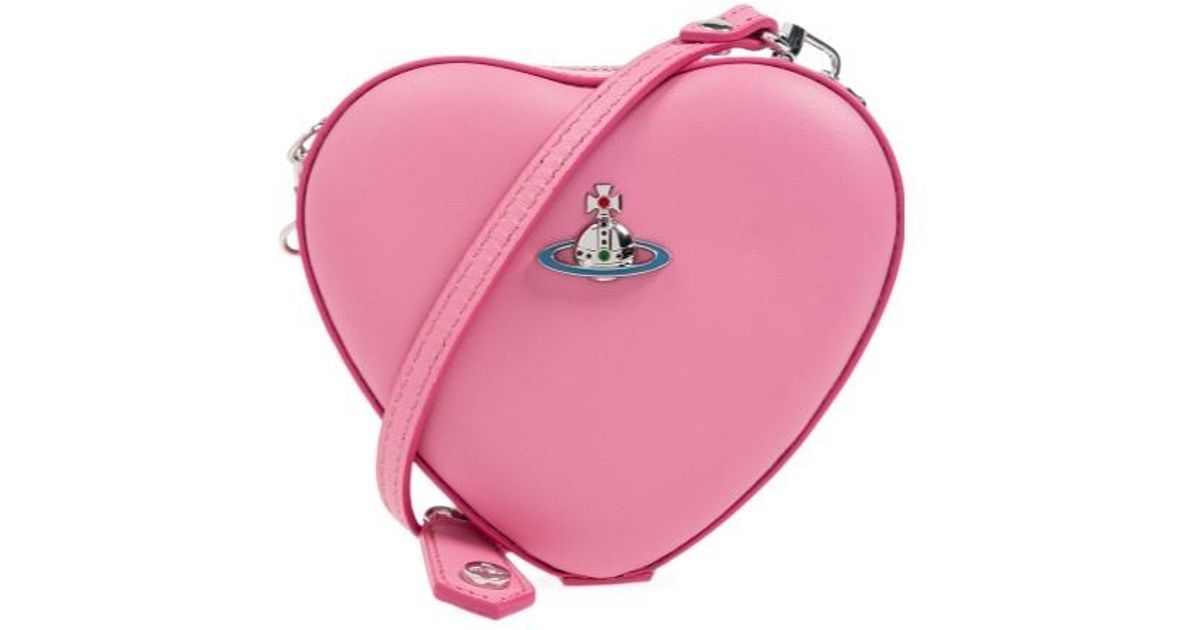 Vivienne Westwood Mini Heart Shoulder Bag in Pink | Lyst