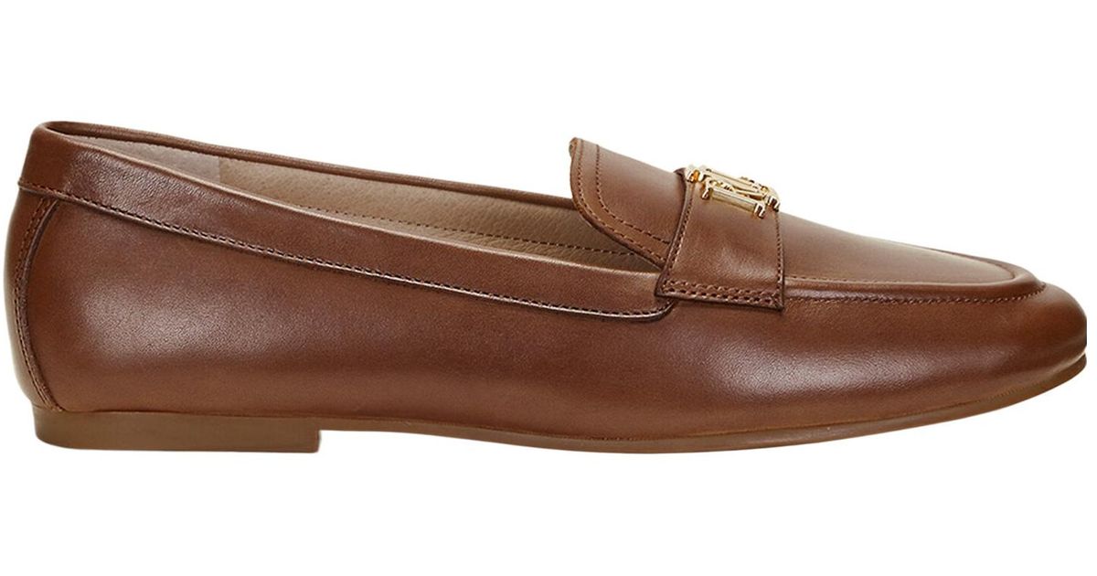 Ralph Lauren Lok Fu Shoes in Brown | Lyst