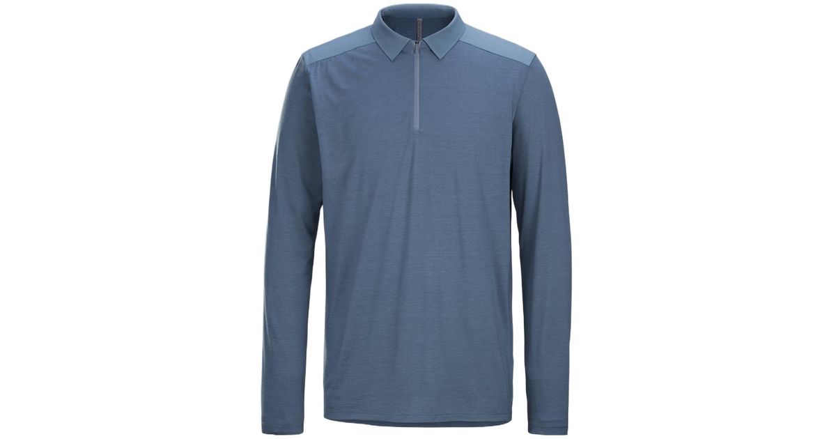 Arc'teryx Frame Polo Shirt in Blue for Men | Lyst