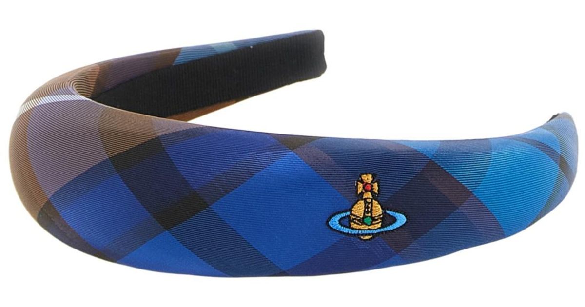 Vivienne Westwood Printed Headband in Blue | Lyst UK