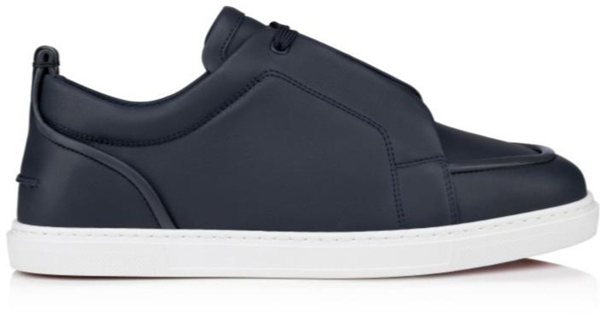 Christian Louboutin Jimmy Low-Cut Casual Shoes in Blue for Men | Lyst