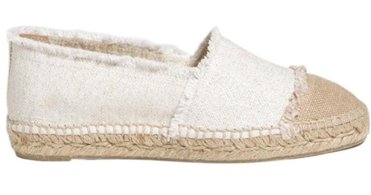 Castañer Logo Flats in White | Lyst