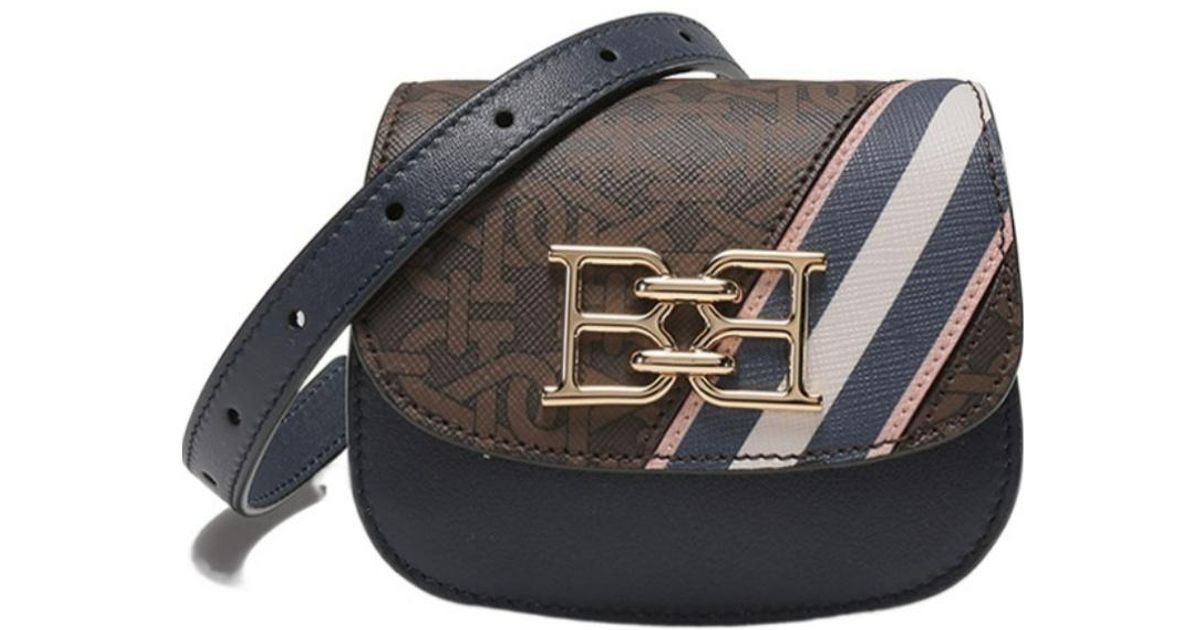 Bally B-Chain Logo Satchel Bag in Gray | Lyst