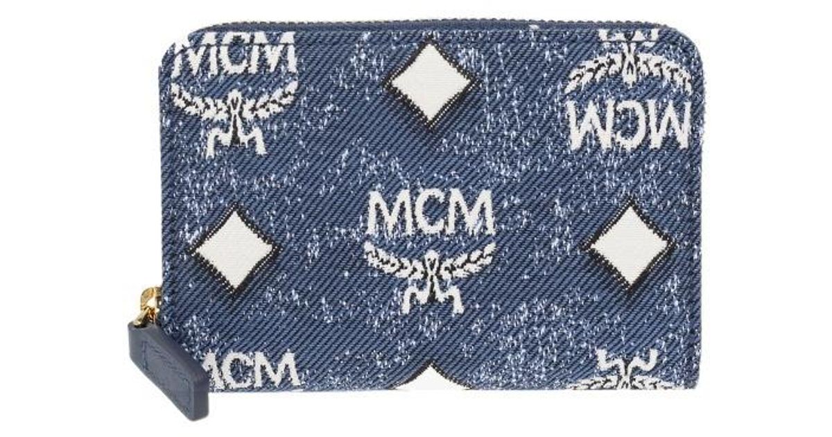 MCM Flower Purse in Blue for Men | Lyst