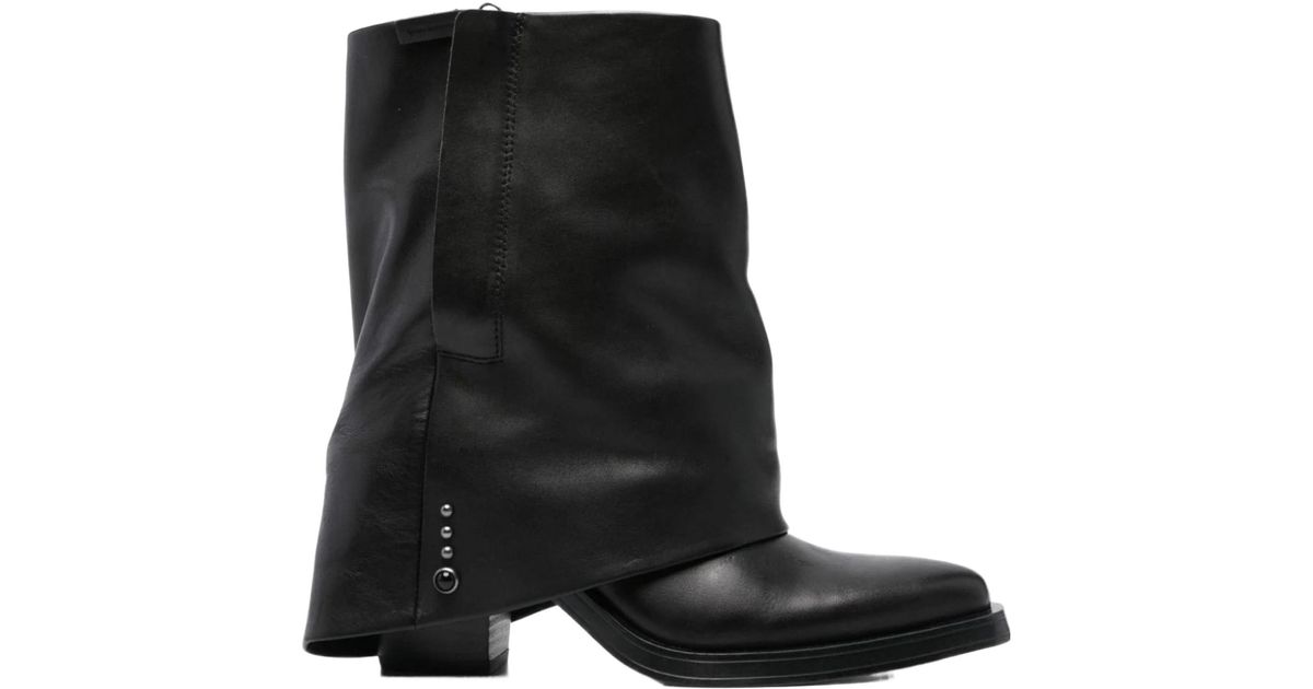 Ash Zippered Boots in Black | Lyst