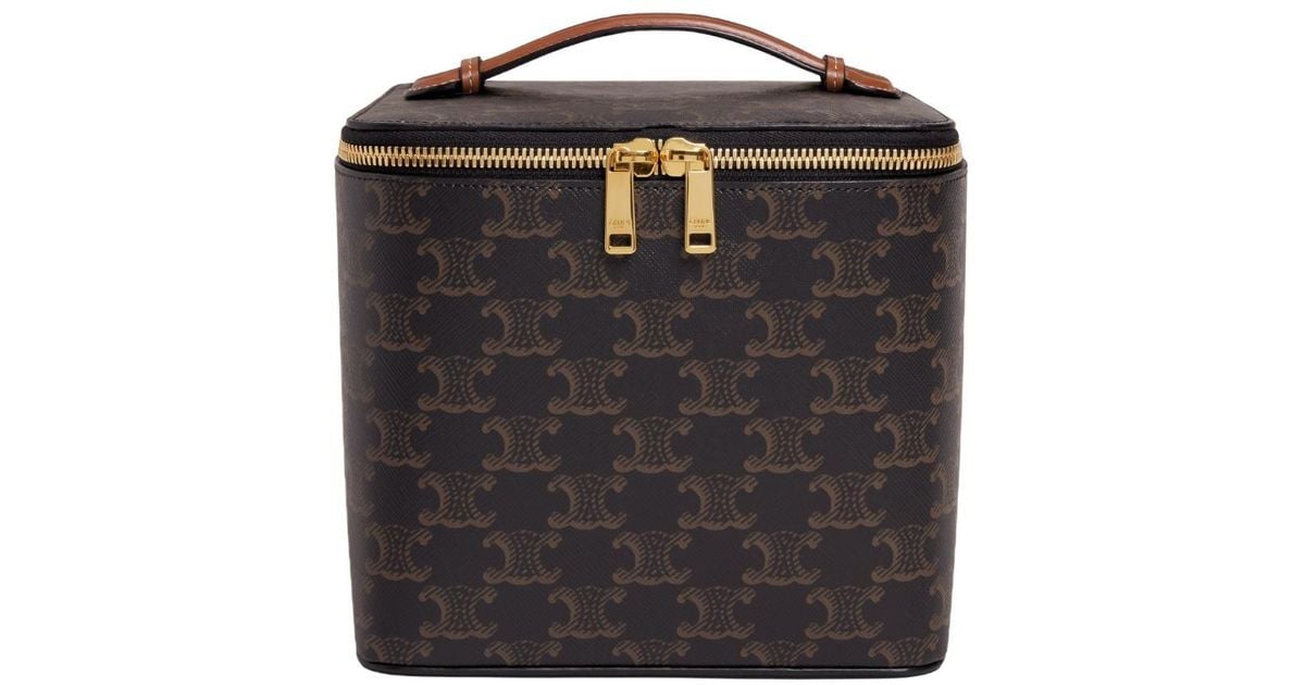 Celine Square Vanity Case in Black | Lyst