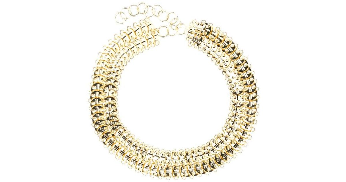 Rabanne Chain-Link Clasp-Fastening Belt in Metallic | Lyst
