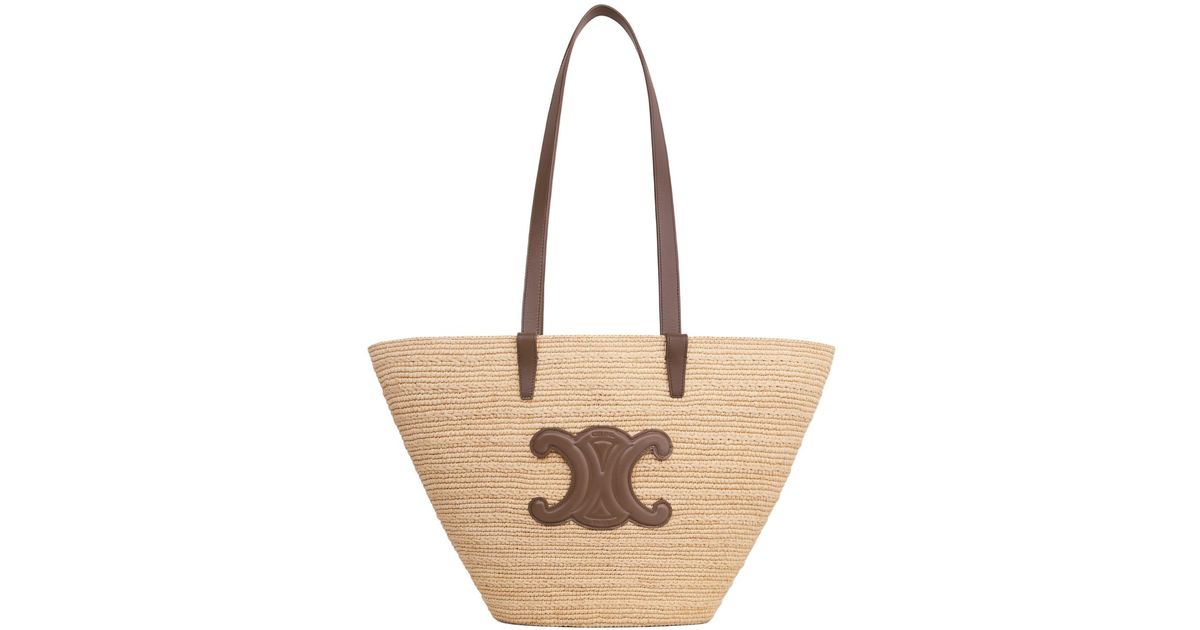 Celine Medium Supple Classic Panier in Natural | Lyst