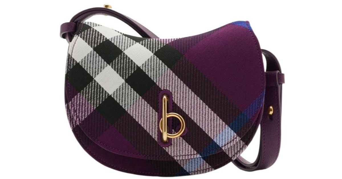 Burberry Rocking Horse Shoulder Bag in Purple | Lyst