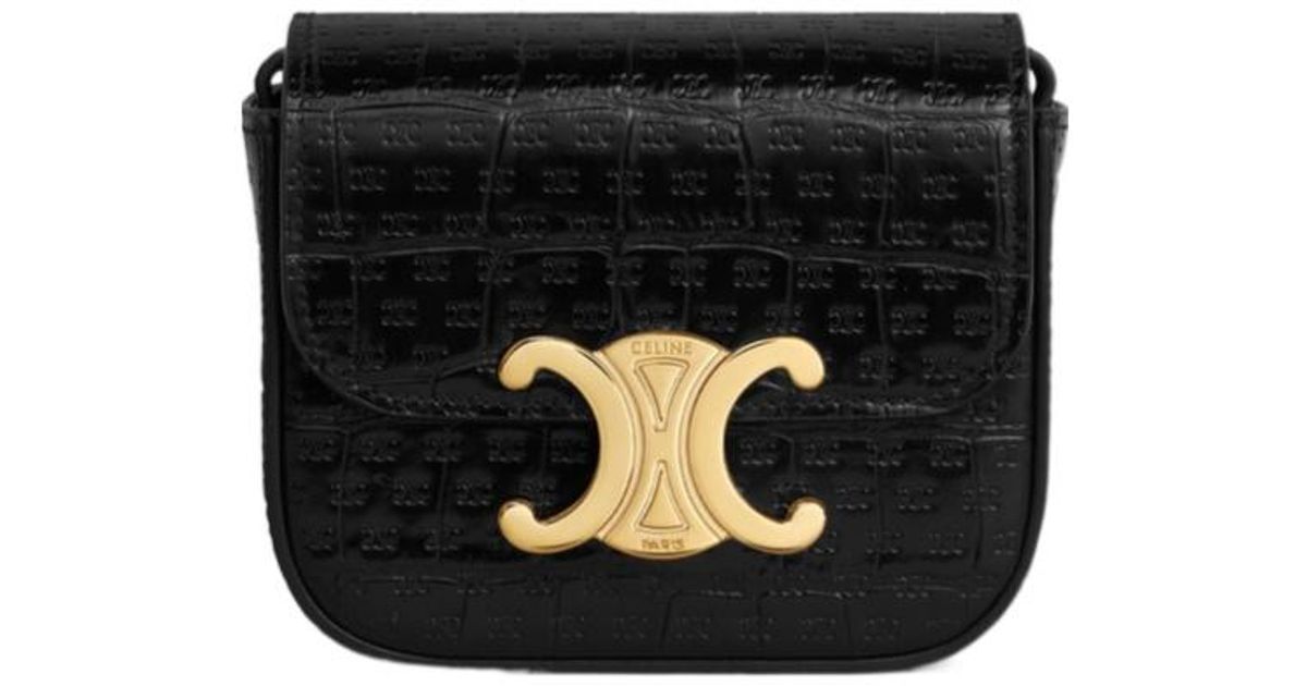 Celine Mini Claude in Black | Lyst