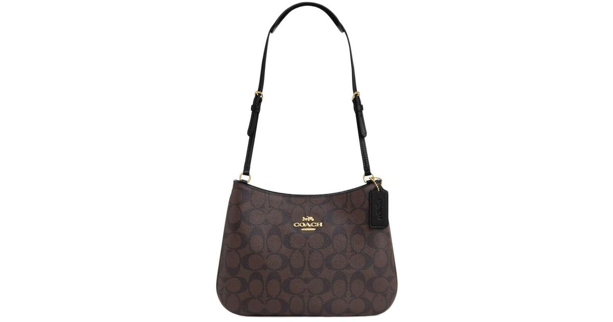 COACH Penelope'S Iconic Shoulder Bag in Brown | Lyst