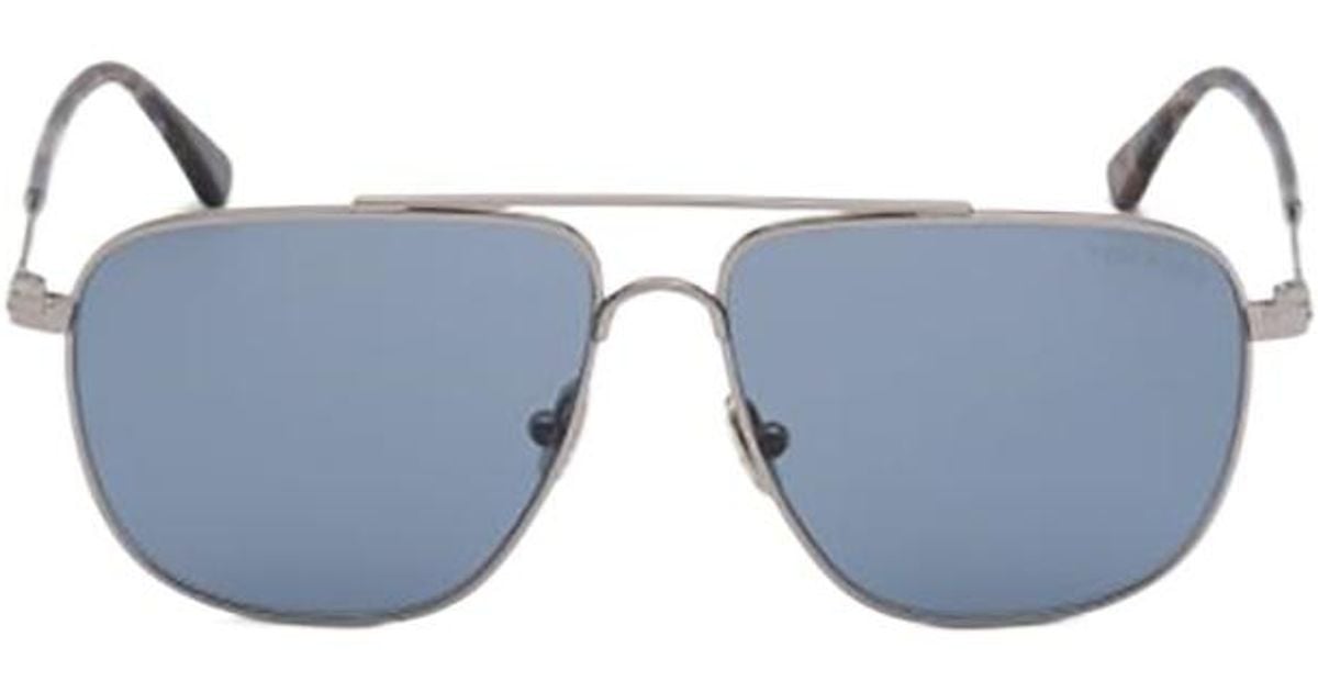 Tom Ford Tinted Aviator Glasses in Blue for Men | Lyst