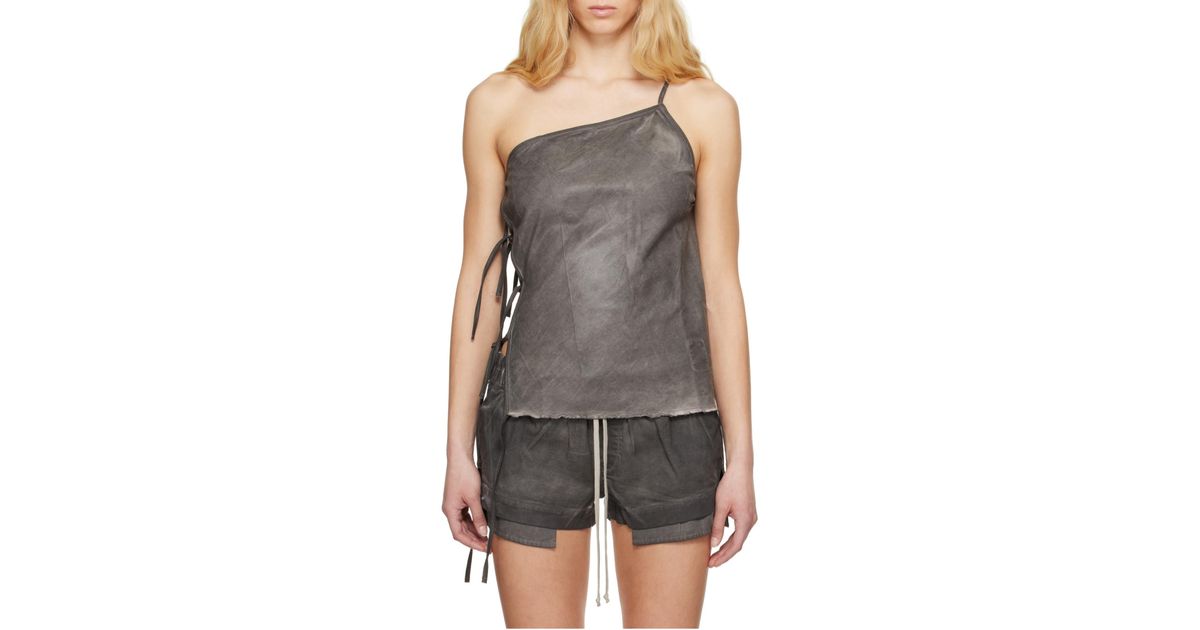 Rick Owens One Shoulder Strap in Gray | Lyst