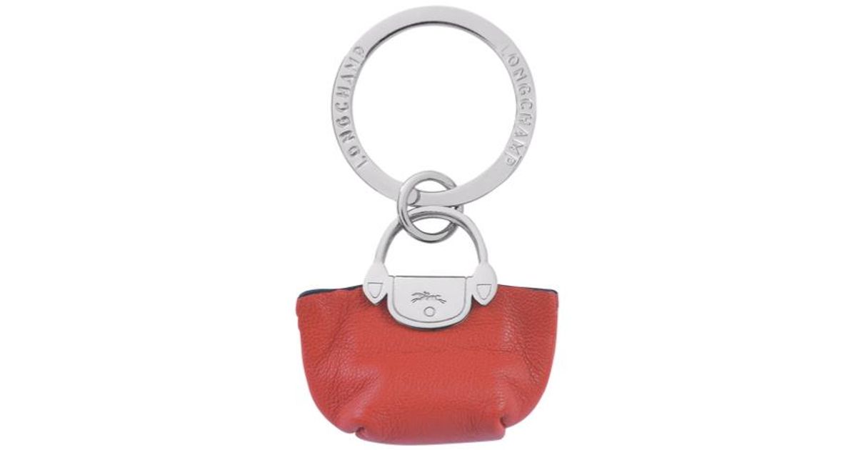 Longchamp Pliage Keychain in White for Men | Lyst