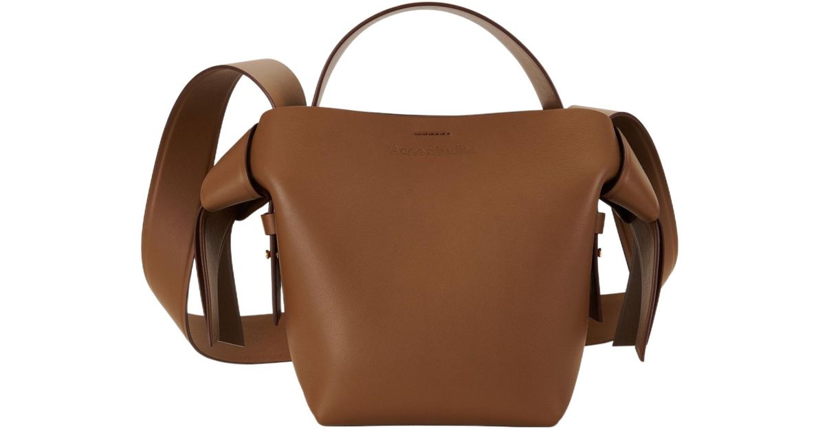 Acne Studios Mini Musubi Shoulder Bag in Brown | Lyst