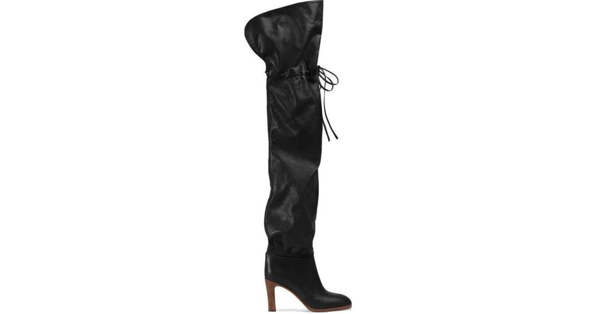Gucci High-Heeled Knee-High Boots in Black | Lyst