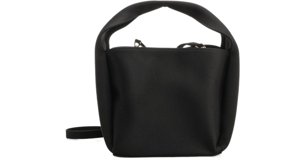 TOTEME Structured Bucket Bag in Black | Lyst