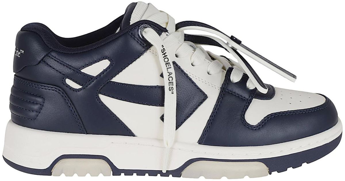 Off-White c/o Virgil Abloh Out Of Office Lace-Up Sneakers in Blue | Lyst UK