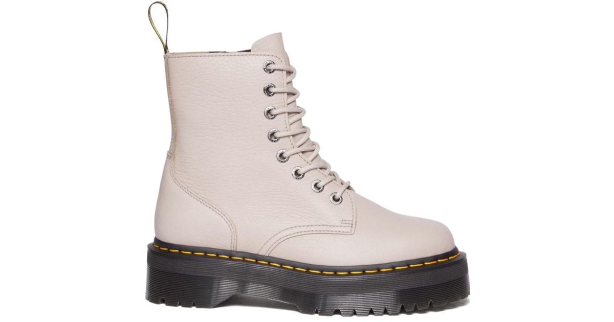 Dr. Martens Short Boots With Logos in Gray | Lyst