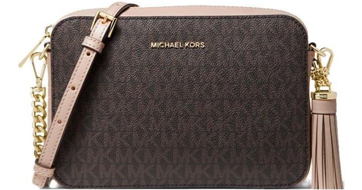 MICHAEL Michael Kors Logo Camera Bag in Black | Lyst
