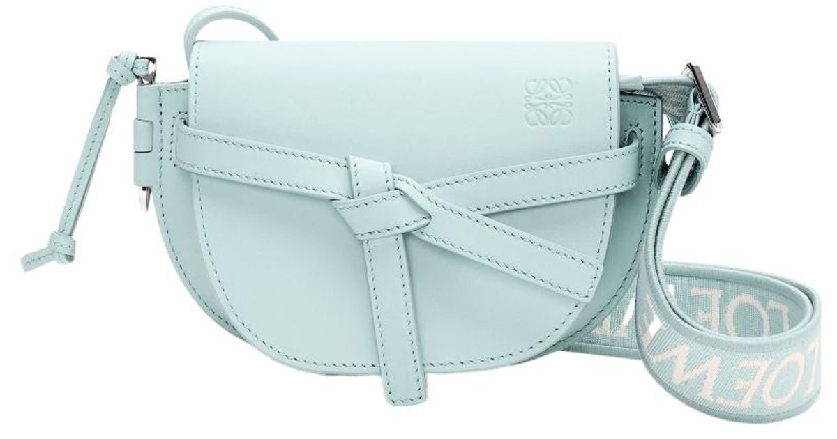 Loewe Gate Dual Mini Crossbody Bag in Blue | Lyst