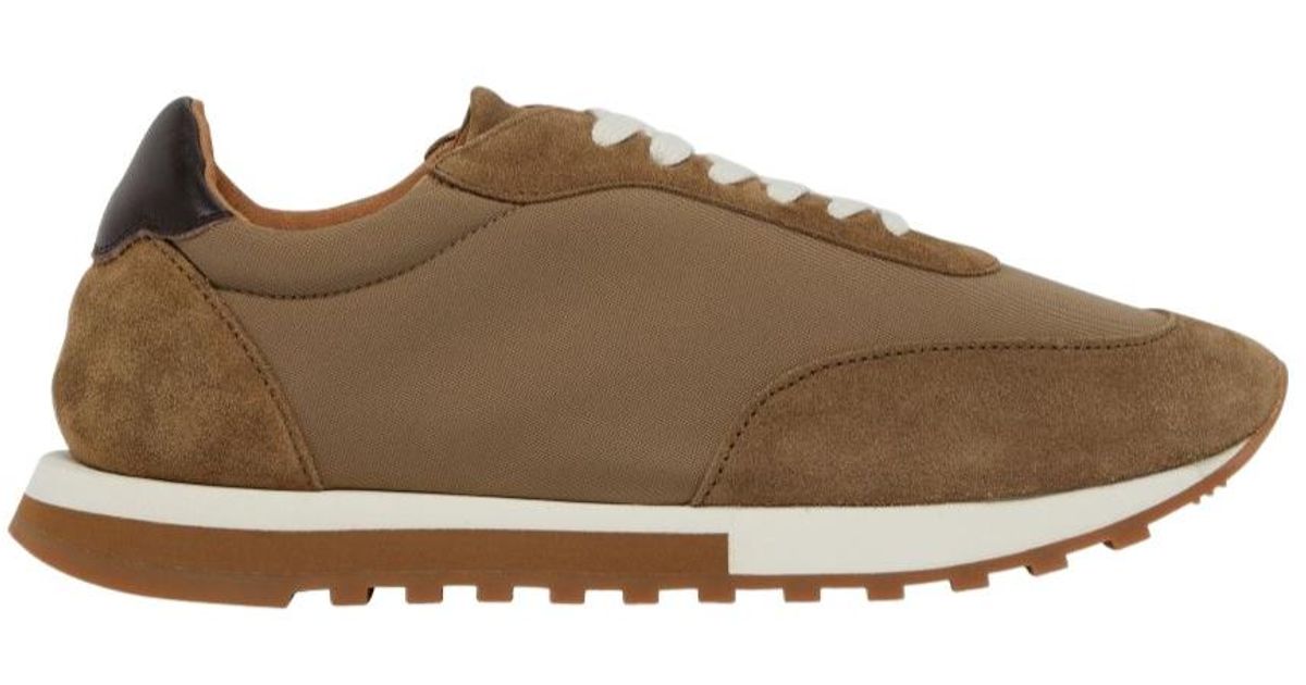 The Row Round-Head Sneakers in Brown | Lyst