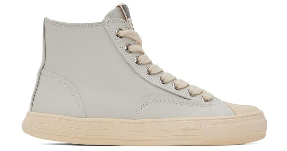 Maison Mihara Yasuhiro Past High-Top Sneakers in Natural for Men | Lyst