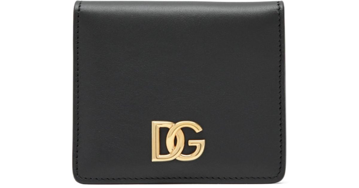 Dolce & Gabbana Logo Wallet in Black | Lyst UK