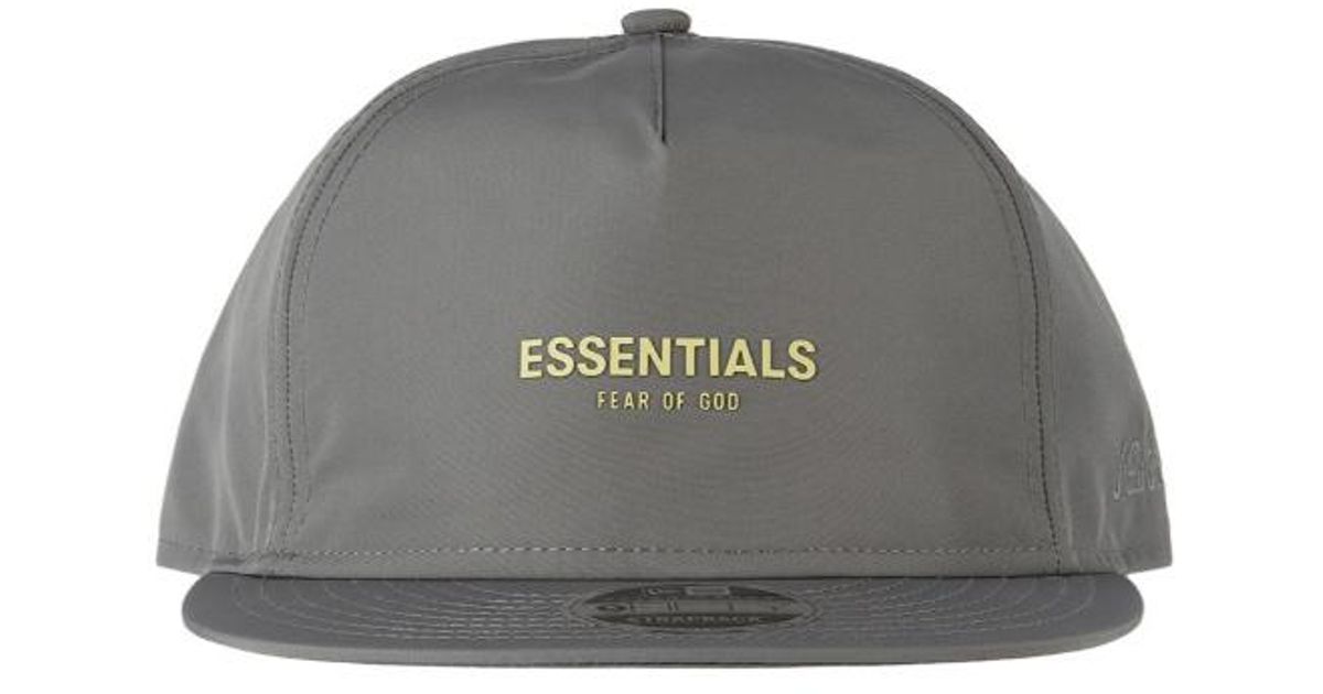 Fear Of God Logo Splicing Baseball Cap in Gray | Lyst