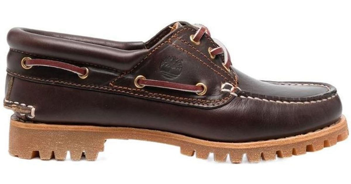 Timberland Laced Derby Shoes in Brown | Lyst