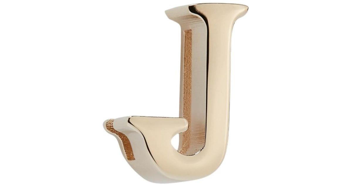 Dior My Abc Letter J Badge in White | Lyst