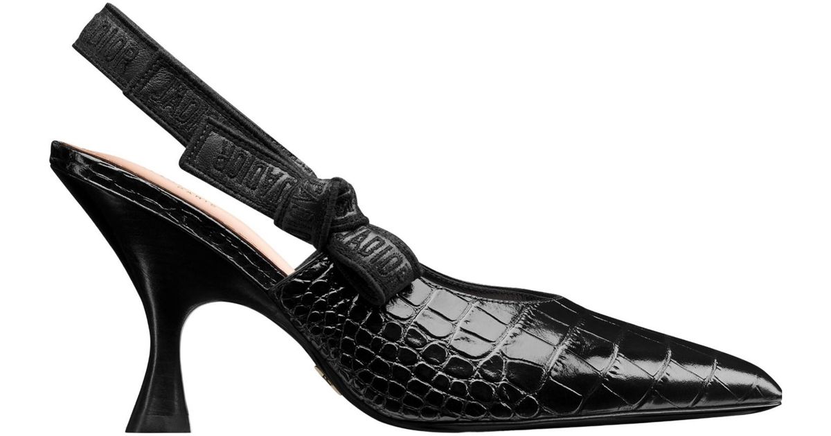 Dior J'A Slingback Pump in Black | Lyst