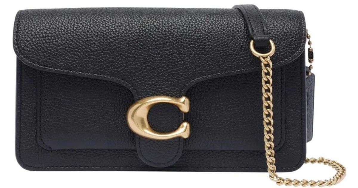 COACH Flip Shoulder Bag in Black | Lyst
