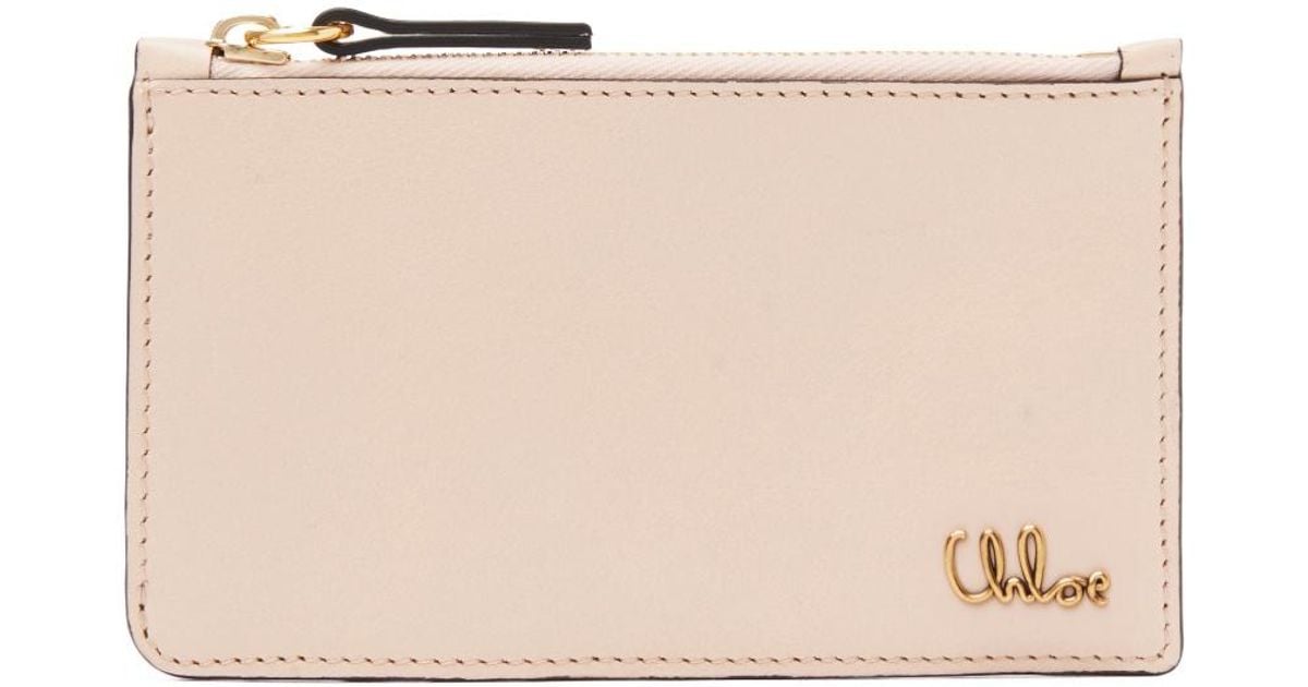 Chloé Iconic Small Wallet in Natural | Lyst