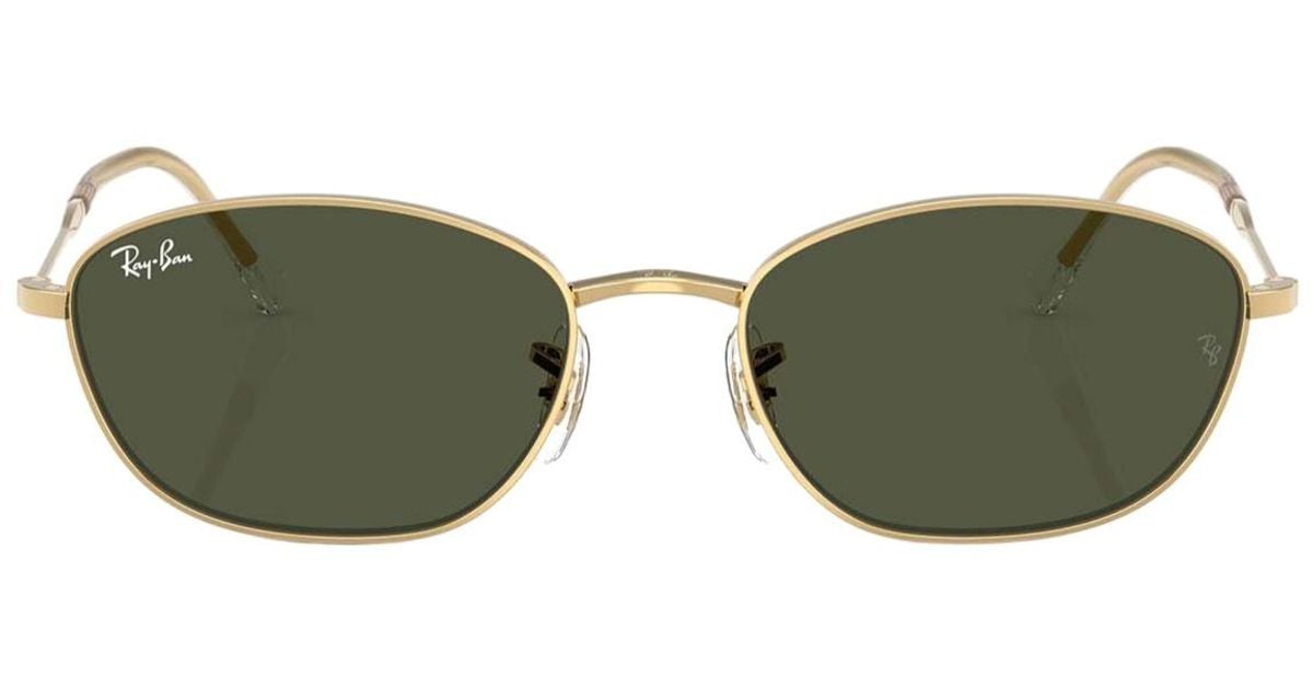 Ray-Ban Rb3749 Oval Sunglasses in Green | Lyst UK
