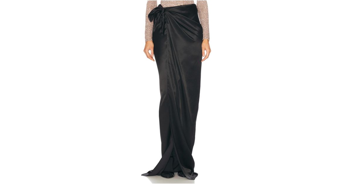 Balenciaga Lacing Skirt in Black | Lyst