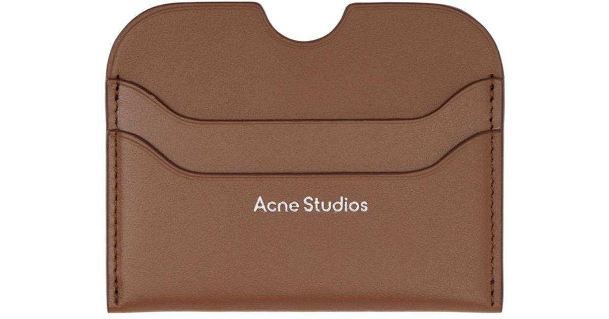 Acne Studios Logo Card Pack in Brown for Men | Lyst