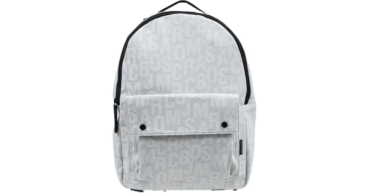 Marc Jacobs Logo Jacquard Backpack in Gray | Lyst