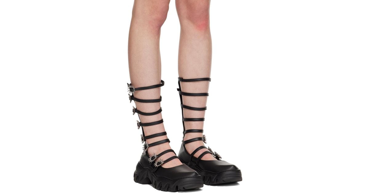 Rombaut Mj High Ballet Flats in Black | Lyst