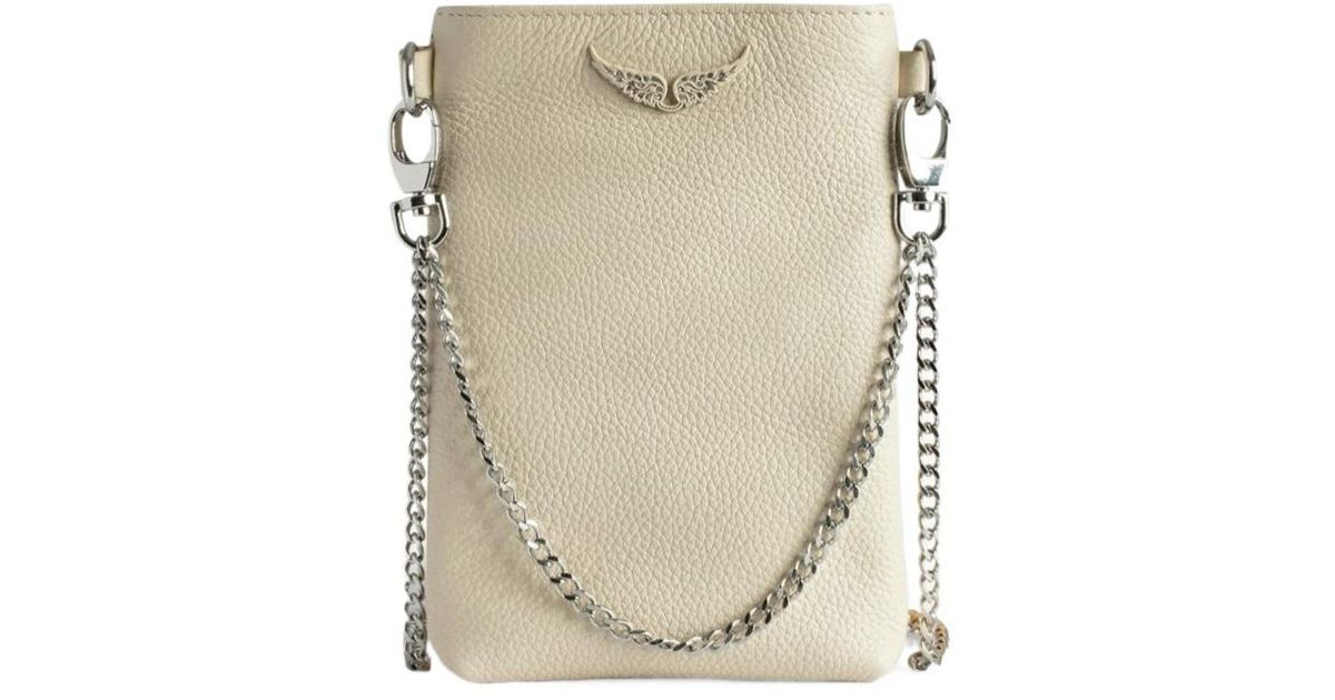 Zadig & Voltaire Rectangular Shoulder Bag in Natural | Lyst